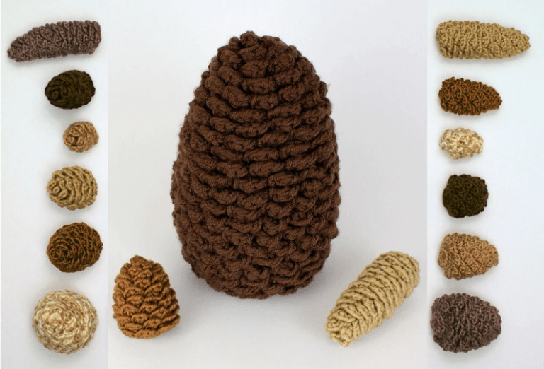 Crochet Pine Cone Pattern ( SitnCrochet 2024
