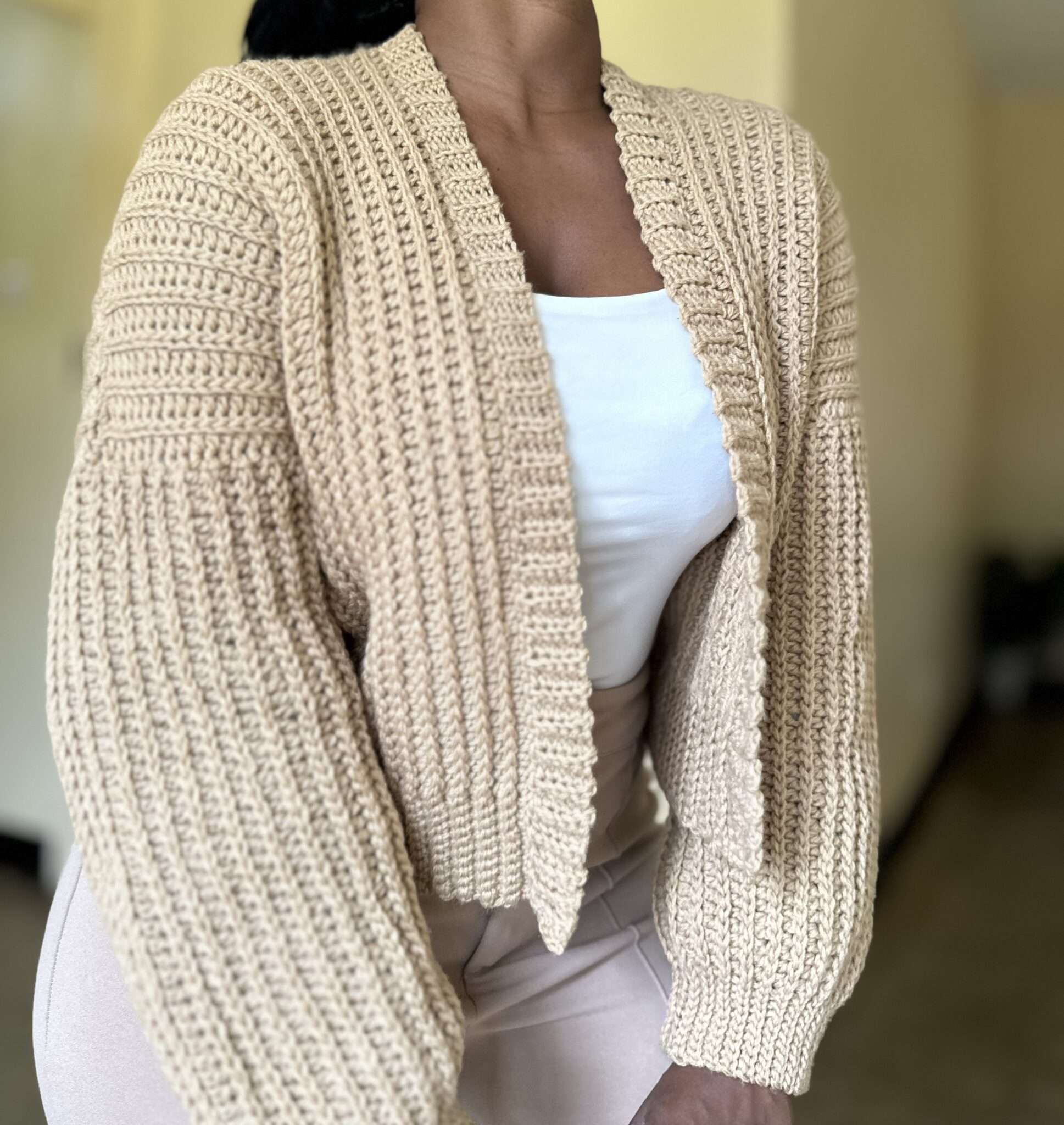 How to Crochet a Cardigan That Fits Any Size – Customizable Pattern ...